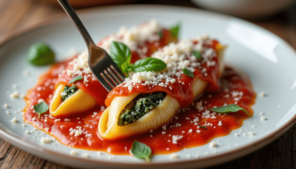 Jamie Oliver Spinach and Ricotta Stuffed Shells | Easy Baked Pasta Recipe