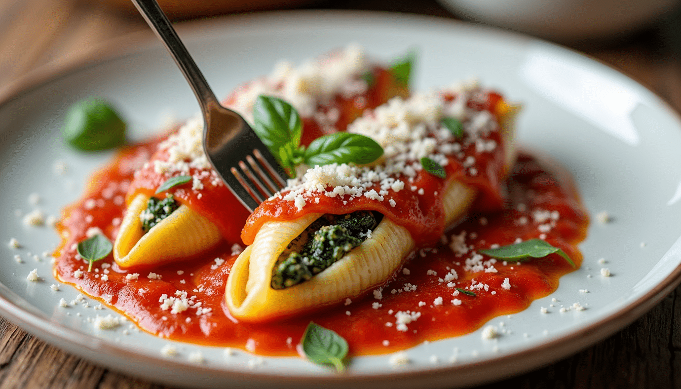 Jamie Oliver Spinach and Ricotta Stuffed Shells | Easy Baked Pasta Recipe